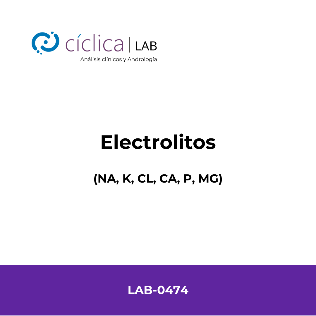 LAB-0474 ELECTROLITOS (NA, K, CL, CA, P, MG) – Ciclicamed