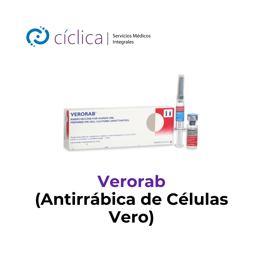 VAC-0126 Vacuna Verorab® (Antirrábica de células Vero) – Ciclicamed